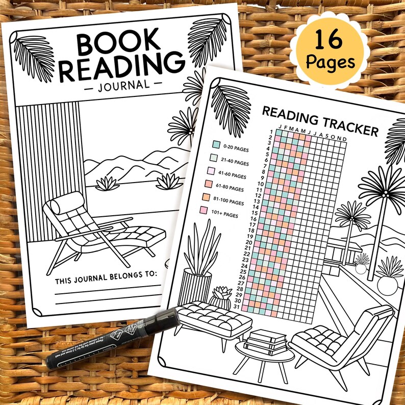 2026 Book Reading Journal, Book Tracker, Reading Tracker, Printable ...