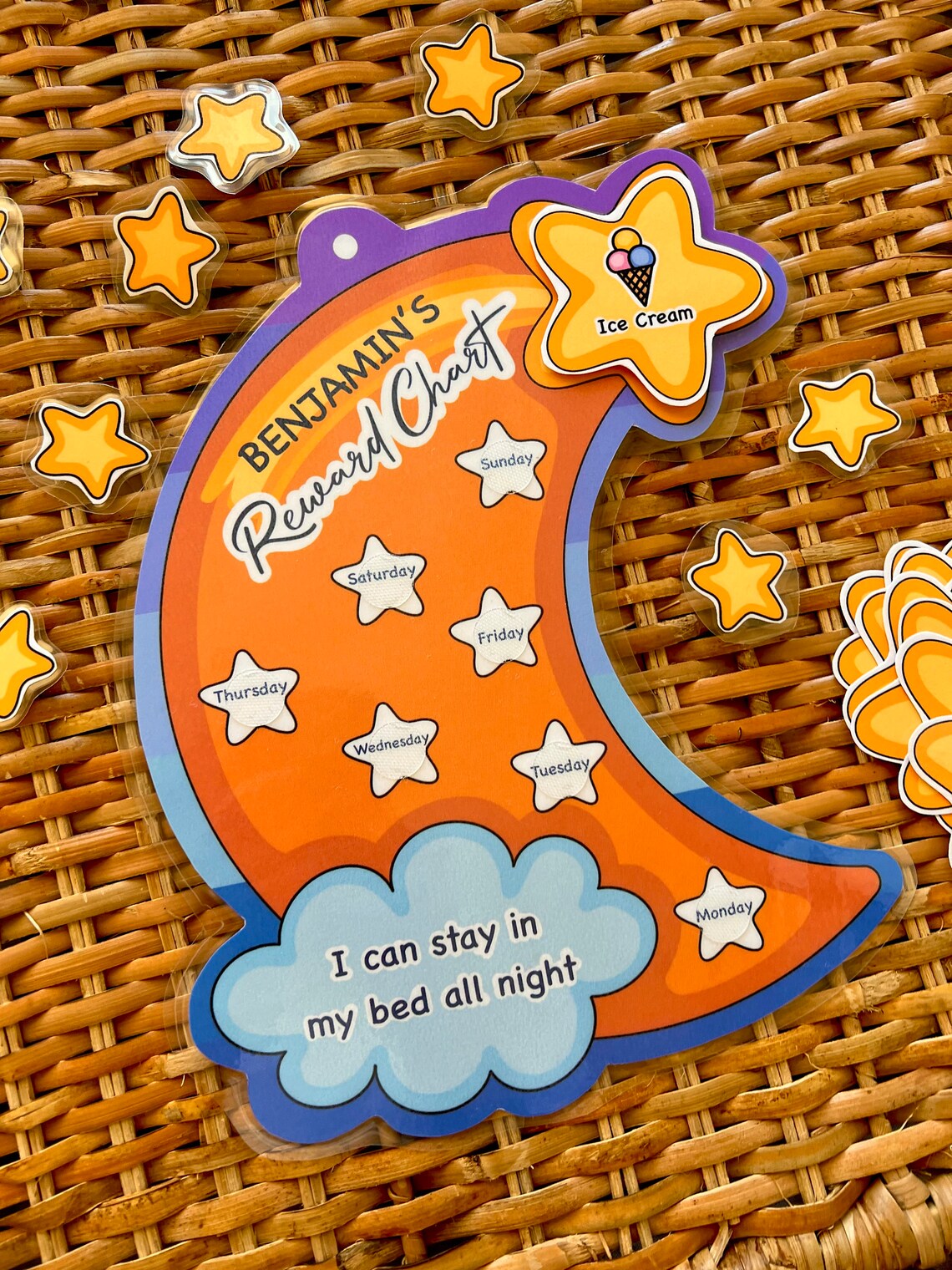 Laminated Bedtime Reward Chart for Kids: Daily Chore Chart - Etsy
