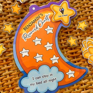 Bedtime Reward Chart for Kids, Laminated Bedtime Chart, Daily Chore ...