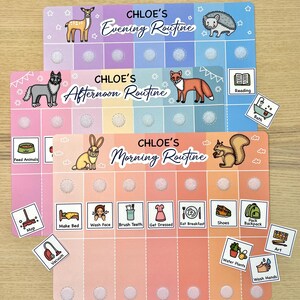 Morning, Afternoon & Evening Routine Chart, Planning Toddler Bedtime ...