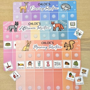 Morning, Afternoon & Evening Routine Chart, Planning Toddler Bedtime ...