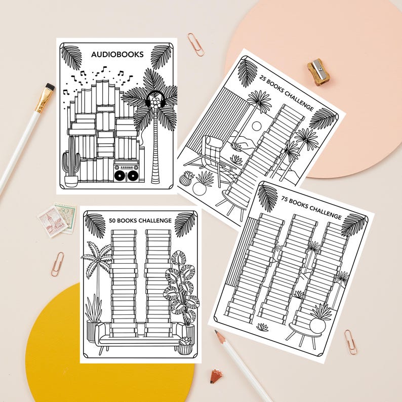 Printable Book Reading Journal & Planner Bundle (digital Download) - Etsy