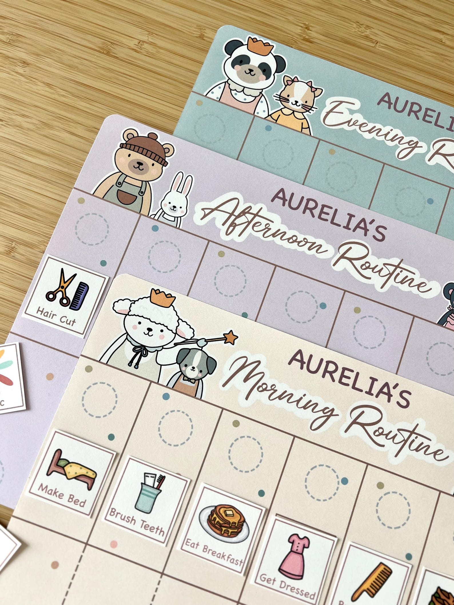Montessori Kids Routine Chart: Morning, Afternoon, Evening Visual ...