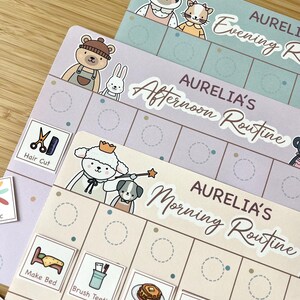 Montessori Kids Routine Chart: Morning, Afternoon, Evening Visual ...