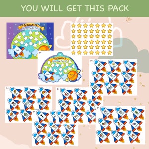 Reward Chart for Kids, Printable Galaxy Behaviour Chart, Daily Chore ...