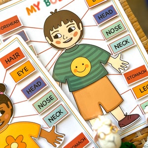 Body and Face Parts Printable Learning Pack for Toddler, Preschool, Pre ...