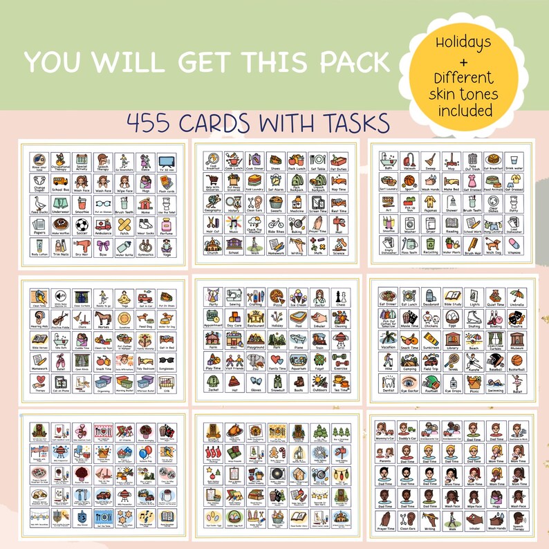 Kids Chore Chart Bundle: Daily Routine, Visual Schedule (digital ...