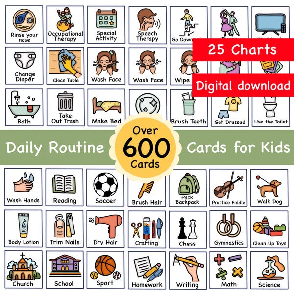 Laminated Chore Chart - Etsy