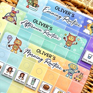 Morning, Afternoon & Evening Routine Chart, Planning Toddler Bedtime ...