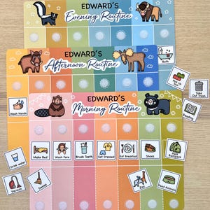 Chore Chart for Kids, Morning, Afternoon & Evening Routine Chart ...