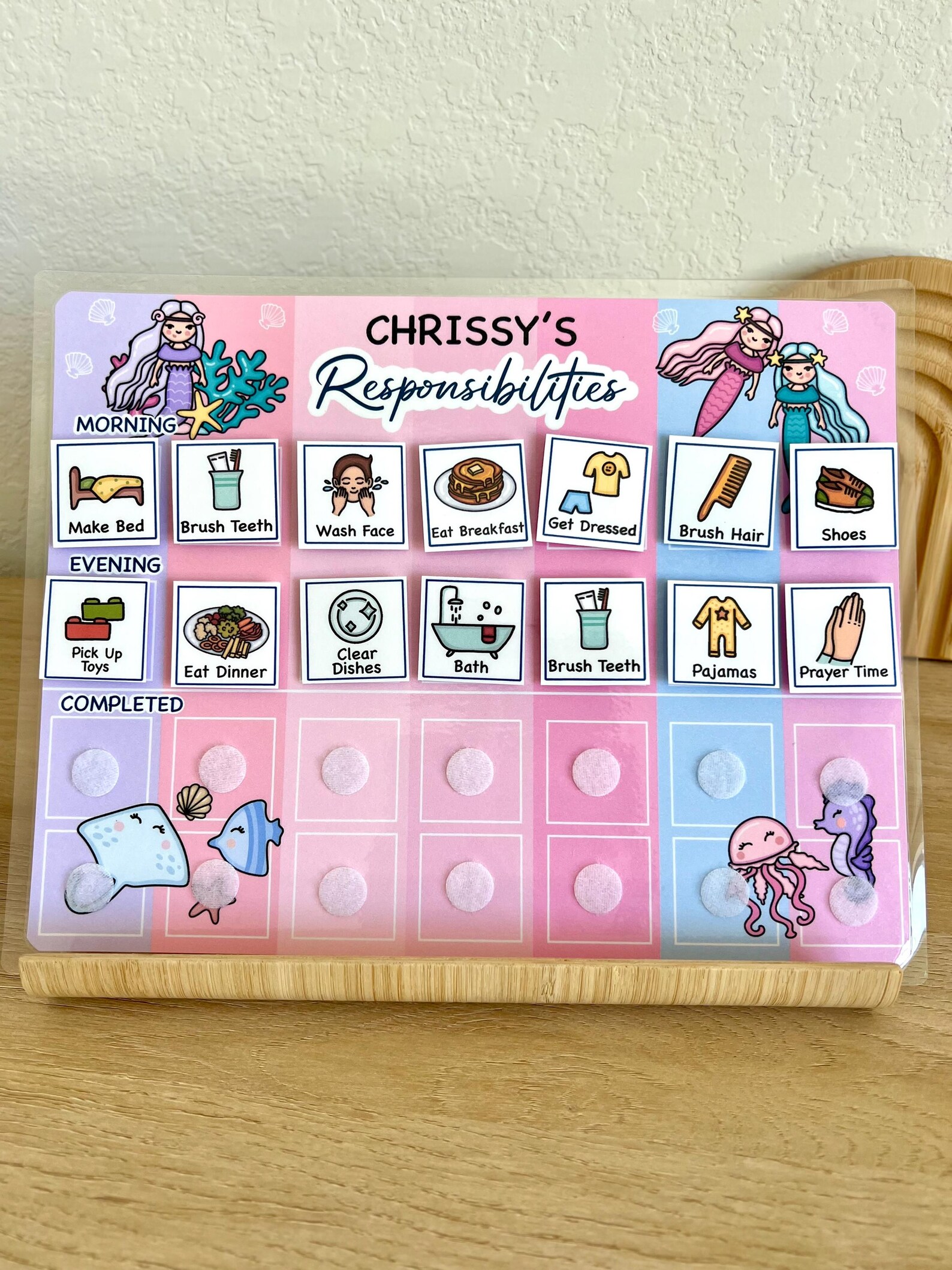 Laminated Kids' Daily Routine Chart: Visual Schedule, Chore Chart - Etsy