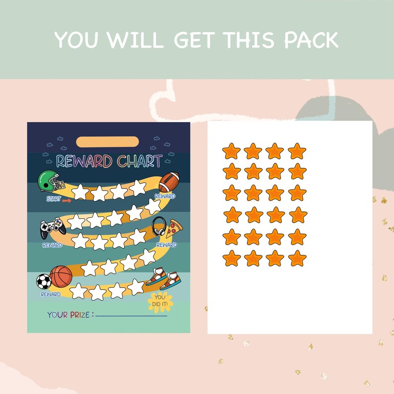 Kids Reward Charts Bundle: Goal Tracker, Behavior & Chore Charts ...