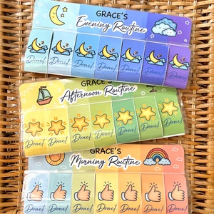 Morning, Afternoon & Evening Routine Chart, Planning Toddler Bedtime ...