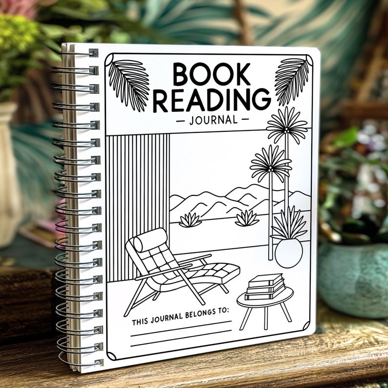 Printable Book Reading Journal & Planner Bundle (16 Pages) (digital ...