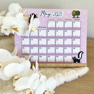 2025 Calendar Printable for Kids, Digital Planner, Wall Calendar ...