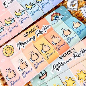 Morning, Afternoon & Evening Routine Chart, Planning Toddler Bedtime ...