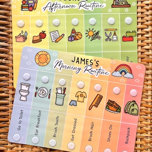 Editable Morning, Afternoon & Evening Routine Chart, Planning Toddler ...