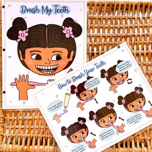 Dental Hygiene Printable Learning Binder, Toddler Activities, Preschool ...