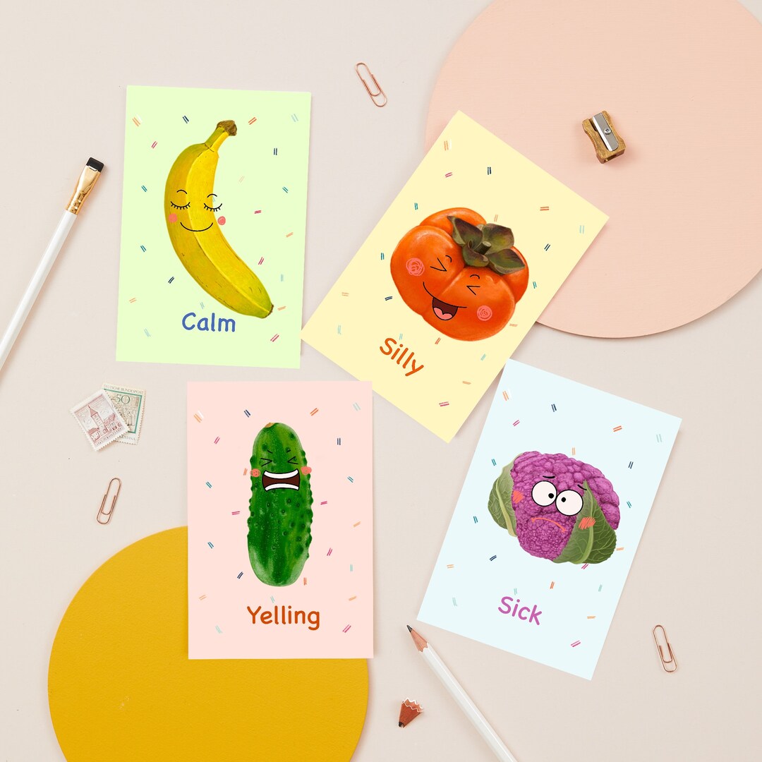 Emotion Flashcards Feelings, Calm Down Corner, Feelings Poster ...