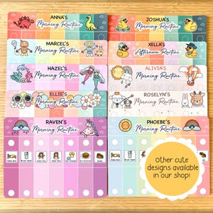 Toddler Routine Chart: Visual Schedule, Chore Chart (digital Download ...