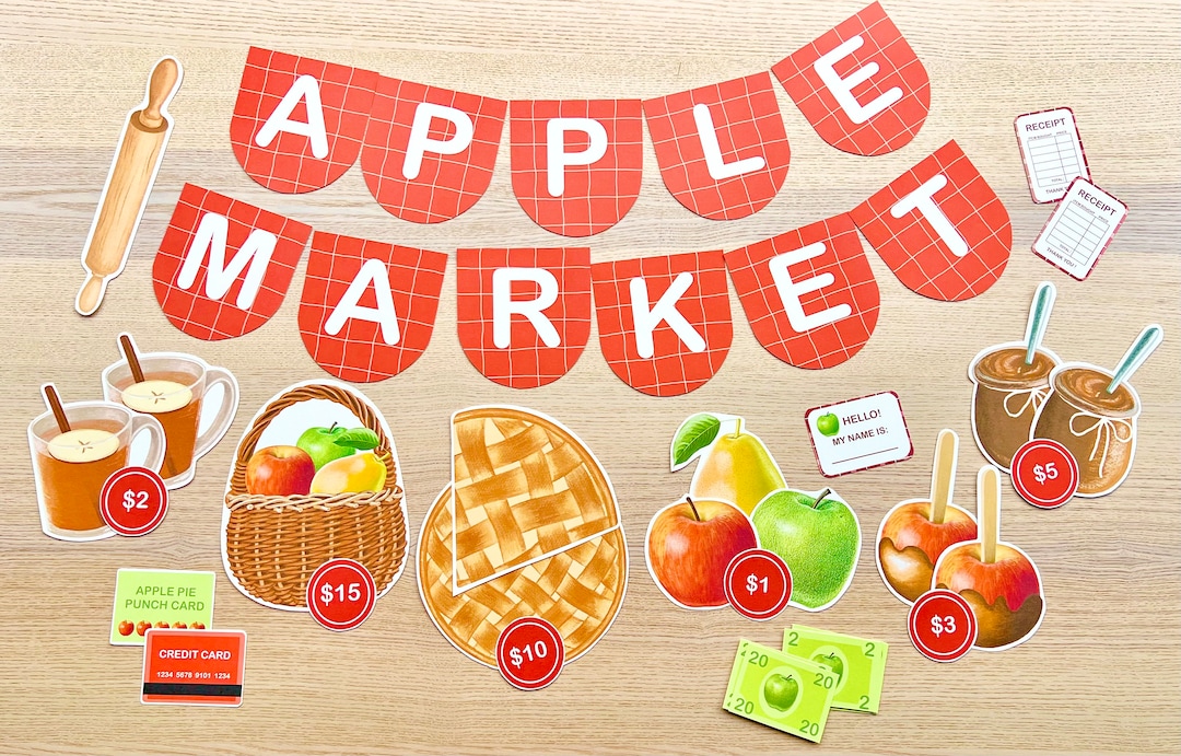 Apple Orchard Dramatic Play | Toddler Busy Book Printable | Classroom ...