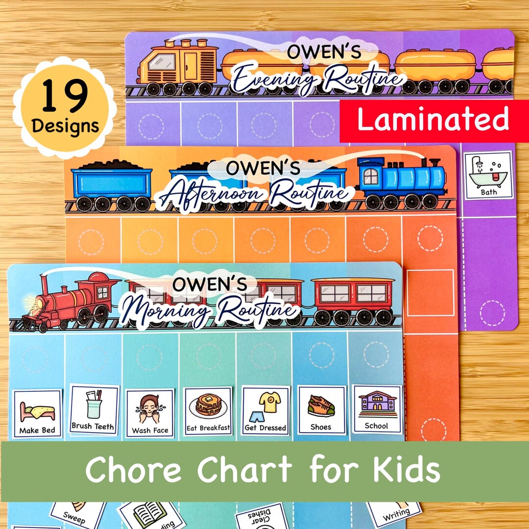 Morning, Afternoon & Evening Routine Chart, Planning Toddler Bedtime ...
