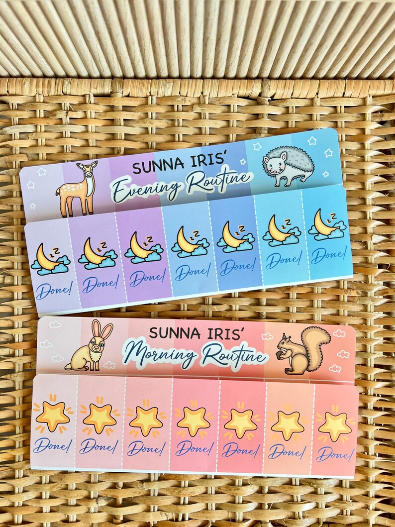 Editable Kids Routine Chart: Visual Schedule, Chore Chart (digital ...