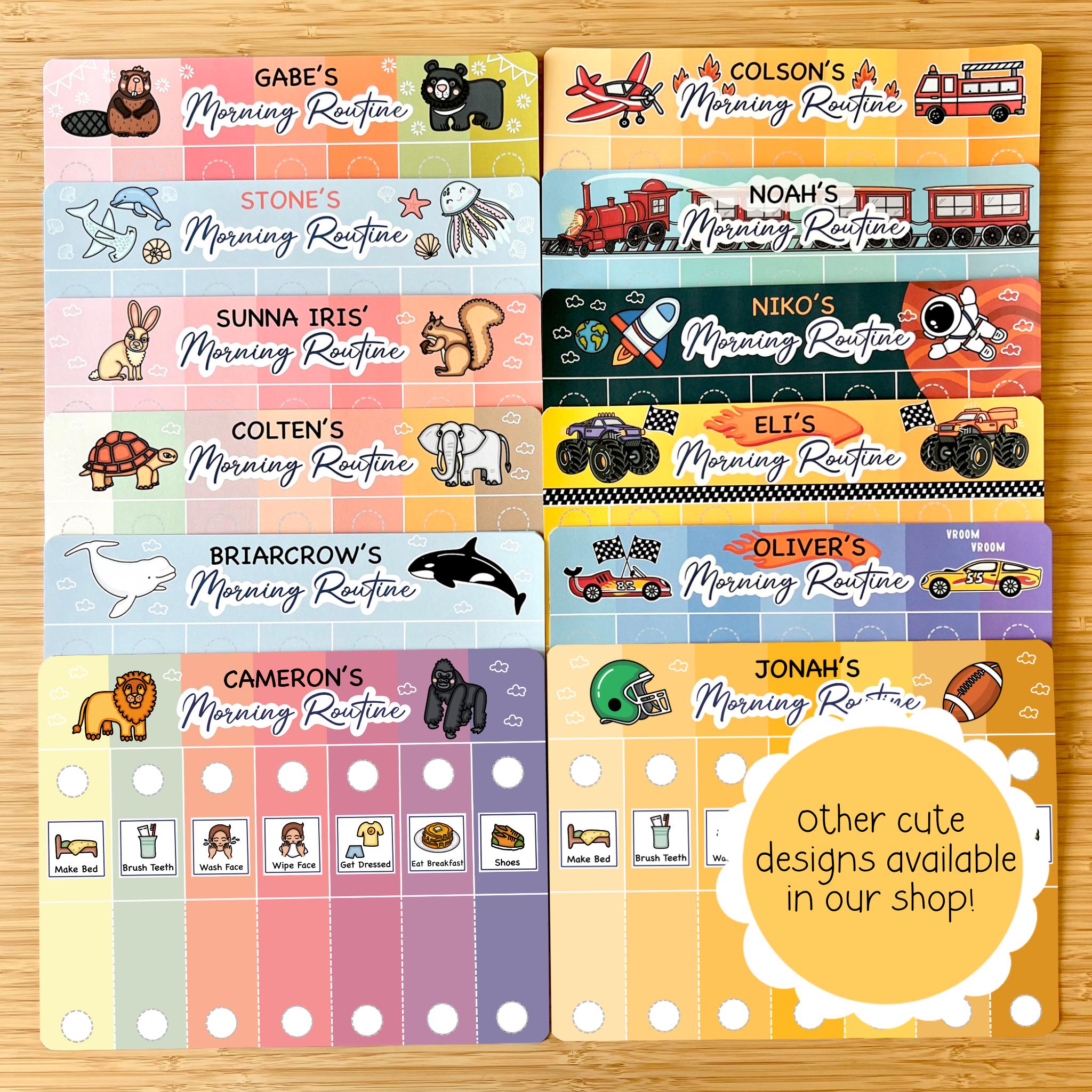 Toddler Routine Chart: Visual Schedule, Chore Chart (digital Download ...
