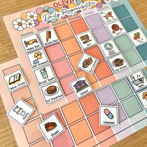 Morning, Afternoon & Evening Routine Chart, Planning Toddler Bedtime ...
