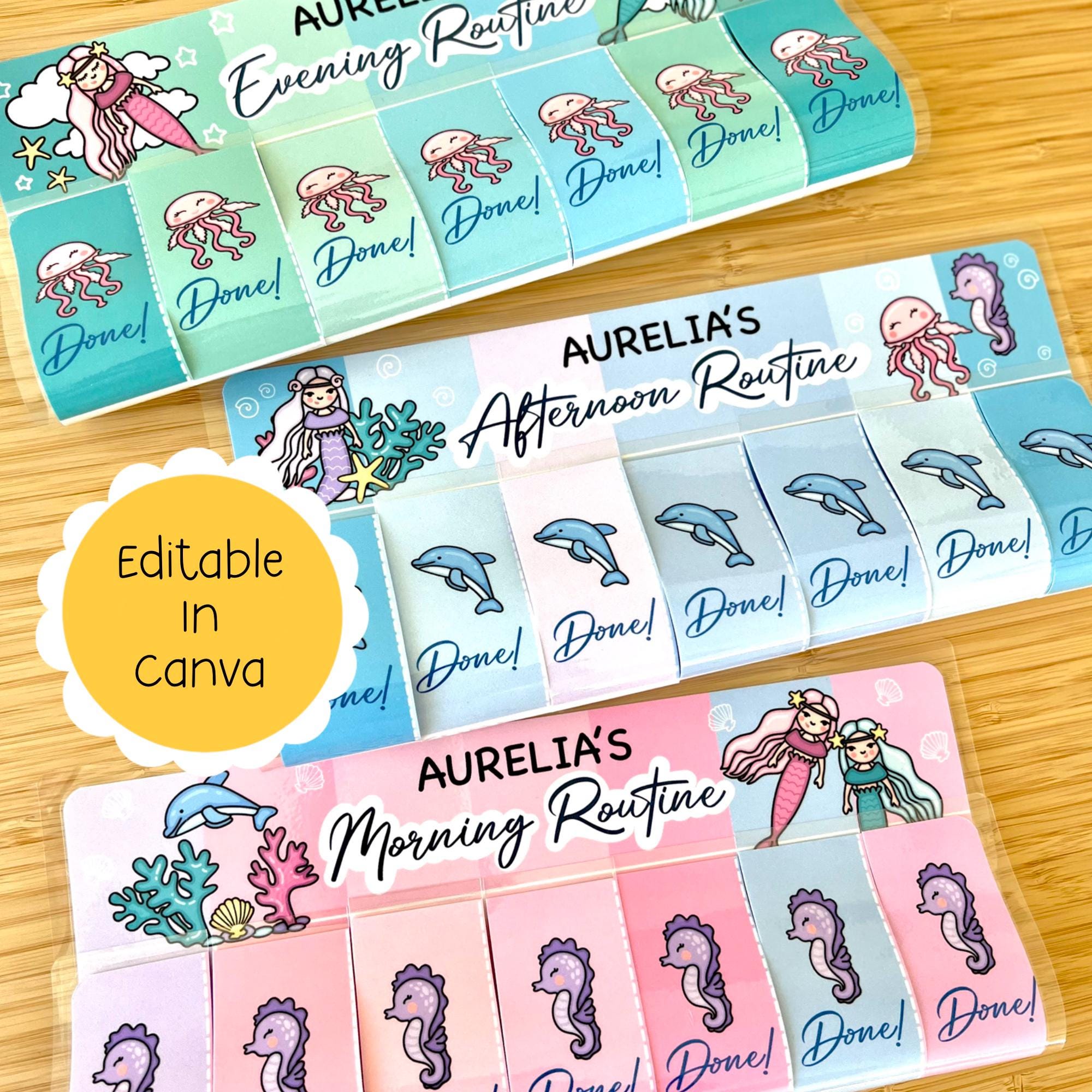 Editable Kids Routine Chart: Morning, Afternoon, Evening Visual ...