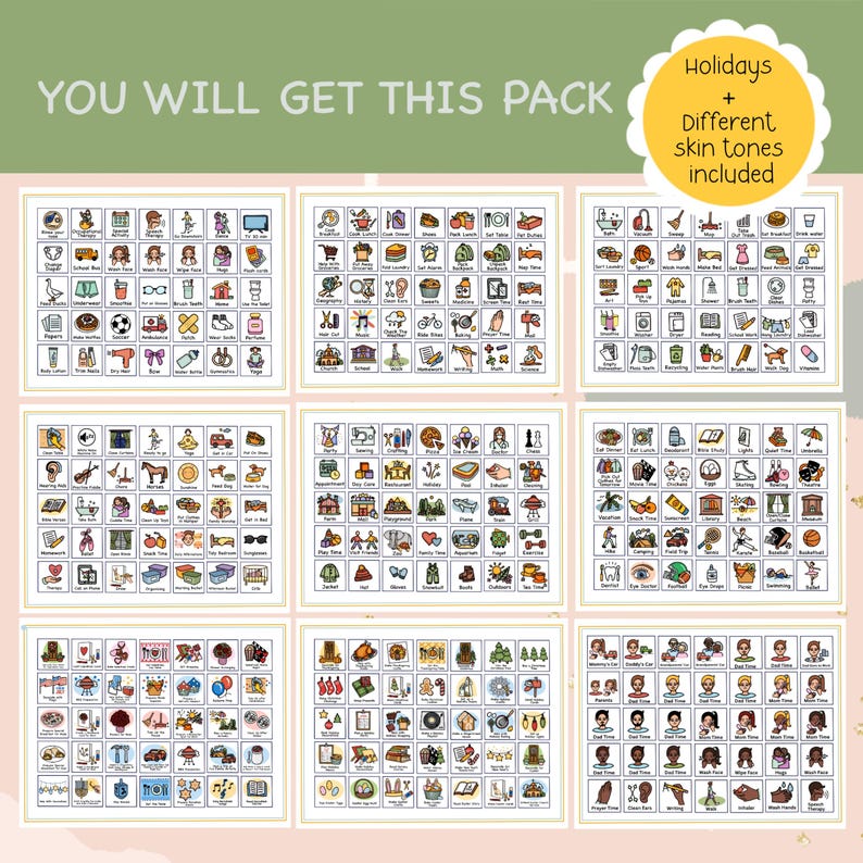 Kids Chore Chart Bundle: Daily Routine, Visual Schedule (digital ...