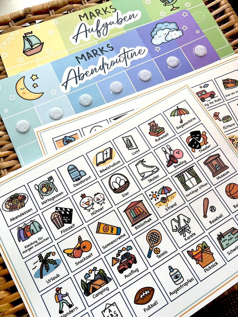 Kids Routine Chart Cards: Visual Daily Schedule (digital Download) - Etsy