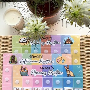 Easter Chore Chart Routine for Kids, Planning Toddler Bedtime Routine ...