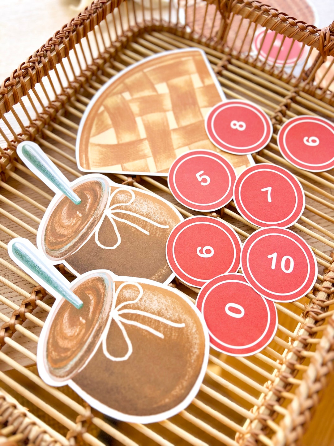 Toddler Busy Book Printable, Apple Counting Math Game, Montessori ...