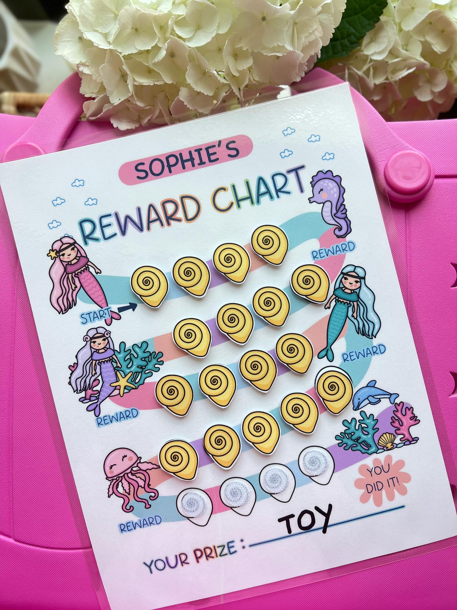 Personalized Kids Reward Chart: Laminated Chore & Goal Tracker - Etsy
