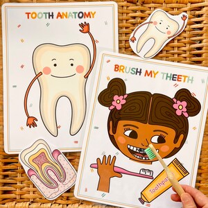 Dental Hygiene Printable Learning Binder, Toddler Activities, Preschool ...