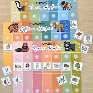 Morning, Afternoon & Evening Routine Chart, Planning Toddler Bedtime ...