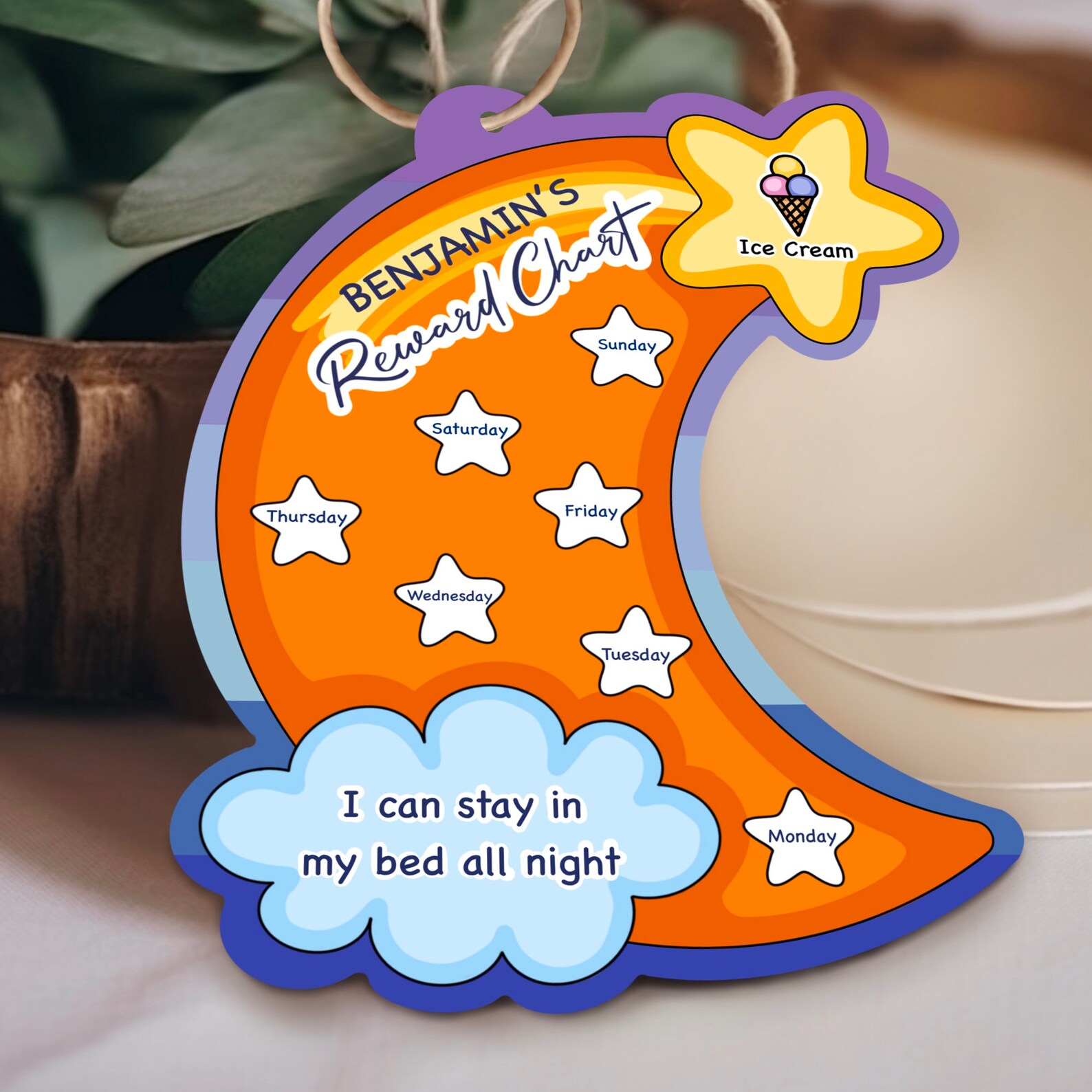 Laminated Bedtime Reward Chart for Kids: Daily Chore Chart - Etsy