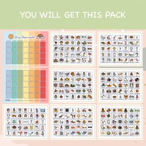 Kids Chore Chart Bundle: Daily Routine Visual Schedule (digital ...