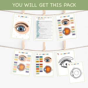 Human Eye Anatomy Printable Learning Binder, Toddler Activities ...