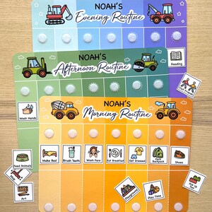 Morning, Afternoon & Evening Routine Chart, Planning Toddler Bedtime ...