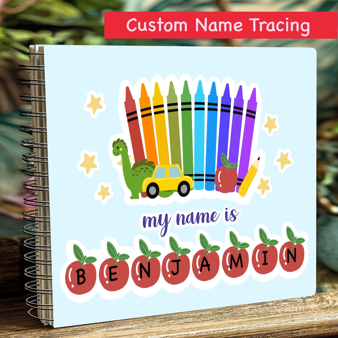 Custom Name Tracing Activity Kids, Personalized Name Trace, Handwriting ...