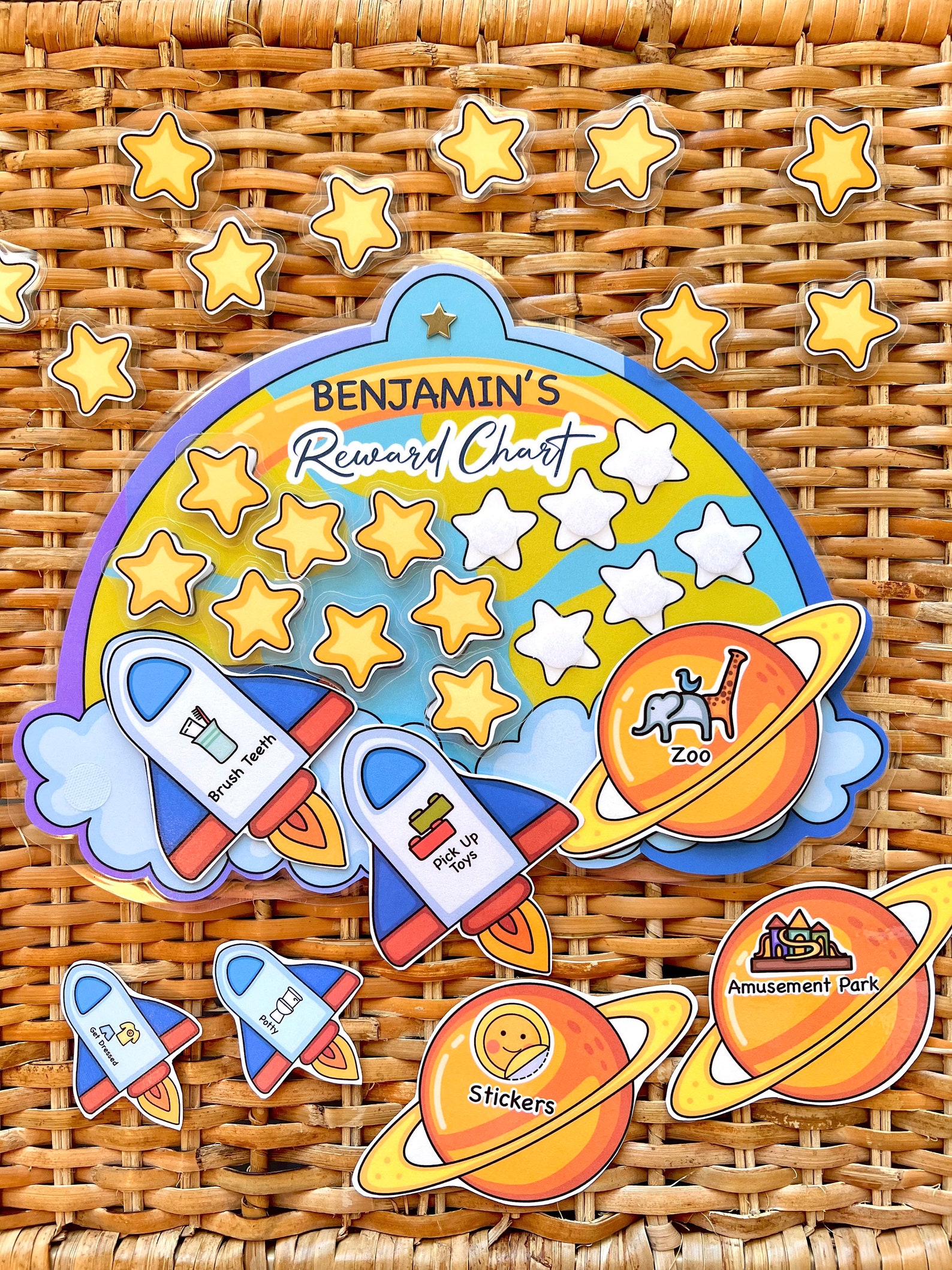 Galaxy Reward Chart for Kids: Printable Chore Chart (digital Download ...