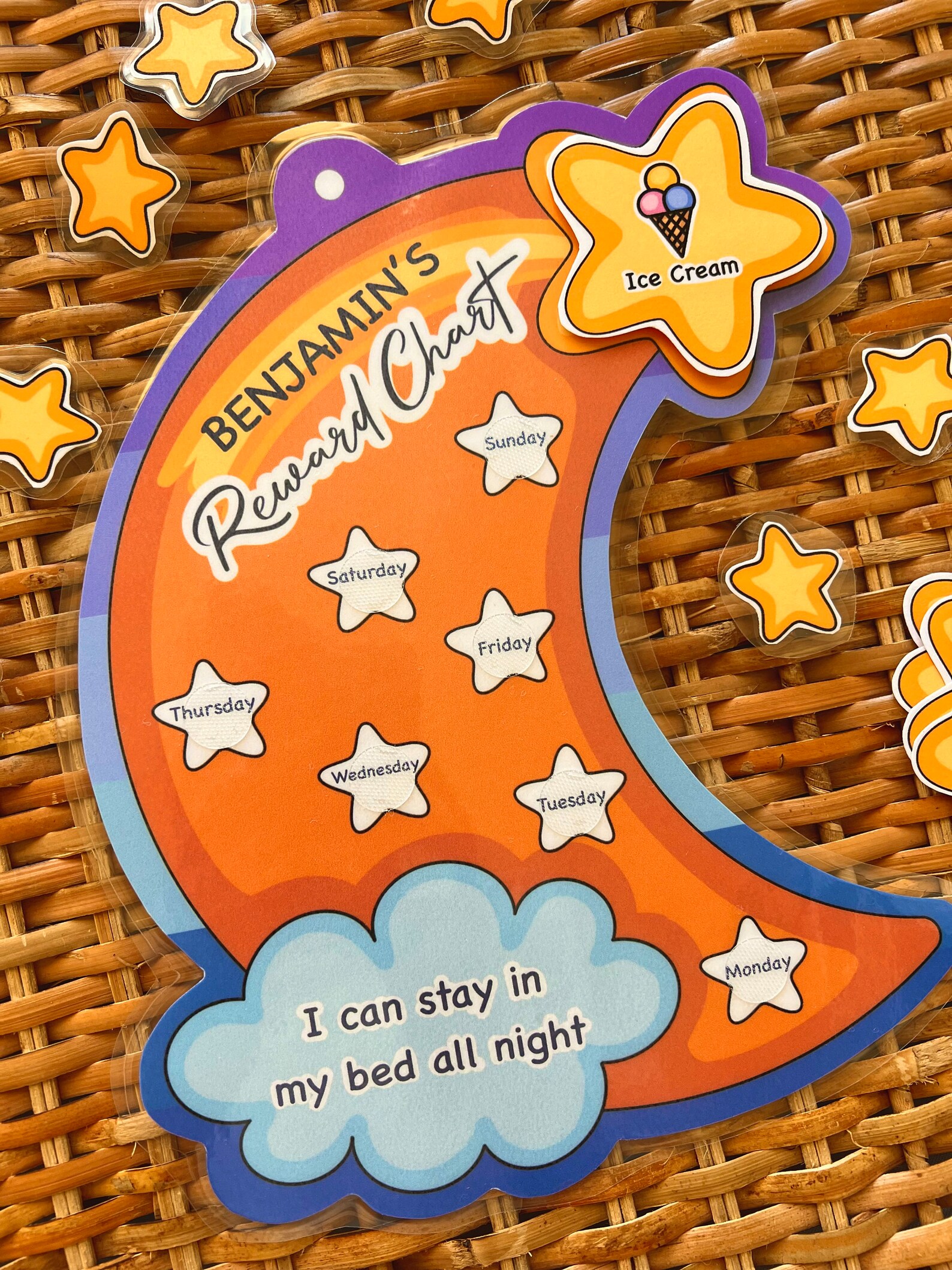 Laminated Bedtime Reward Chart for Kids: Daily Chore Chart - Etsy
