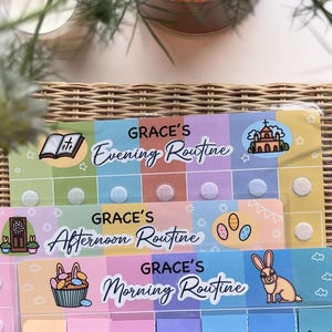 Easter Chore Chart Routine for Kids, Planning Toddler Bedtime Routine ...