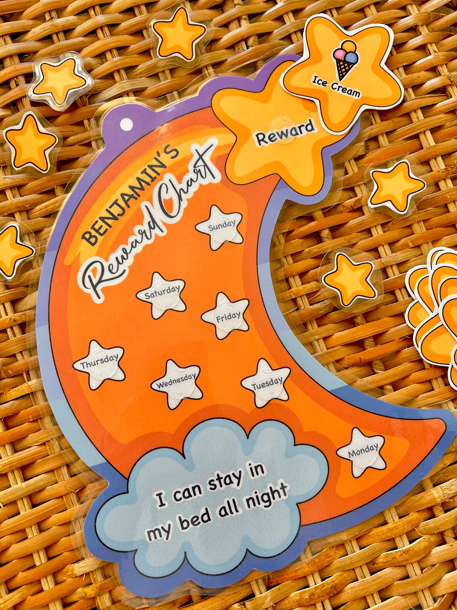 Laminated Bedtime Reward Chart for Kids: Daily Chore Chart - Etsy