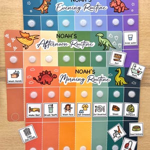 Morning, Afternoon & Evening Routine Chart, Planning Toddler Bedtime ...