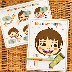 Dental Hygiene Printable Learning Binder, Toddler Activities, Preschool ...