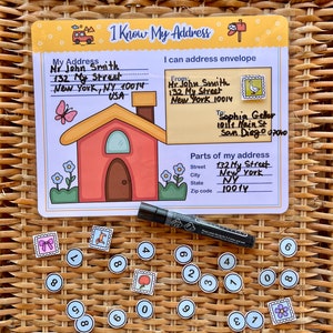 Life Skills for Kids Printable Bundle, Learn to Tell Time, Phone Number ...