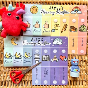 Morning, Afternoon & Evening Routine Chart, Planning Toddler Bedtime ...